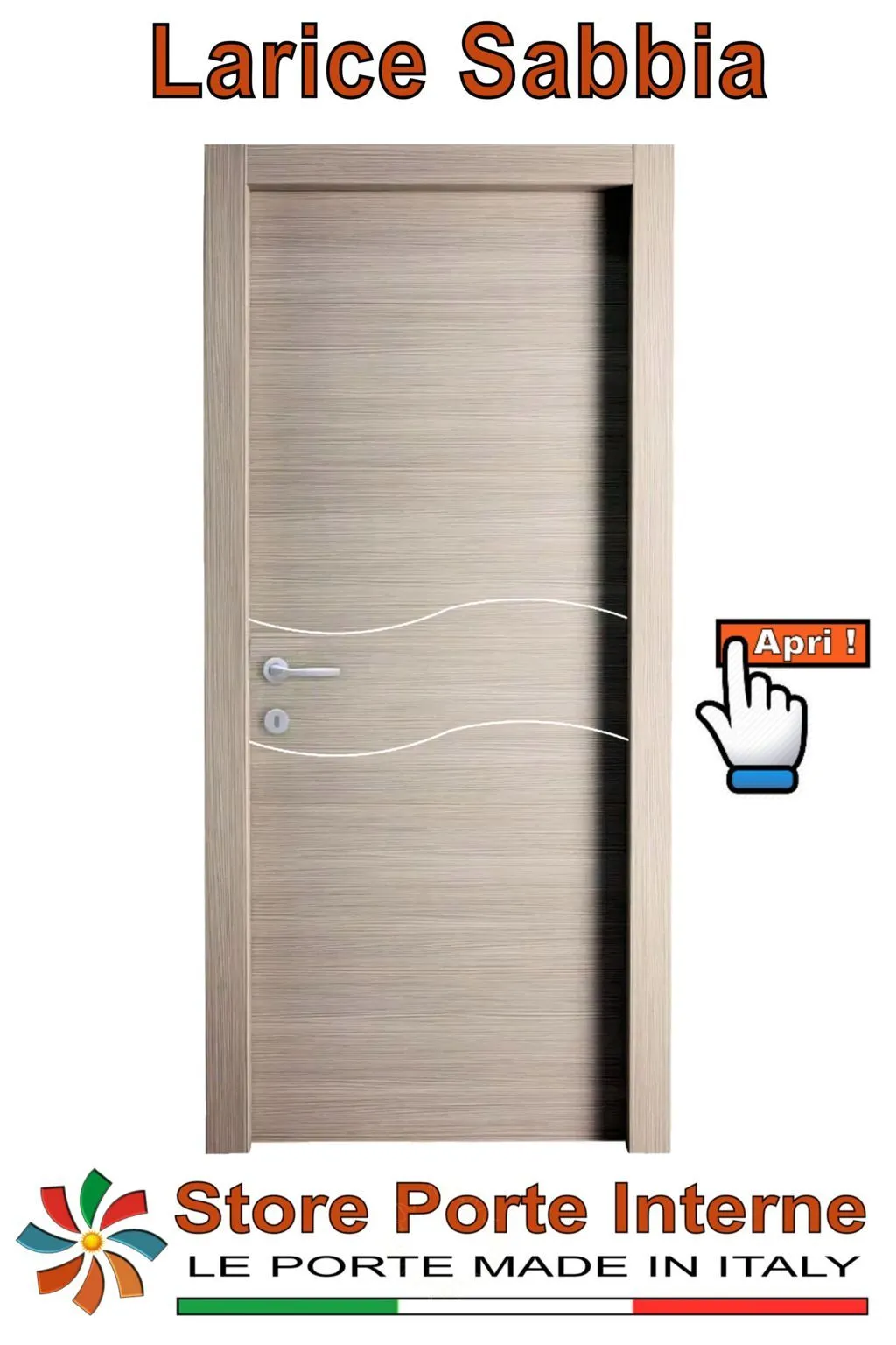 Porta interna in Laminato con Inserti Camilla Torino Porte Interne